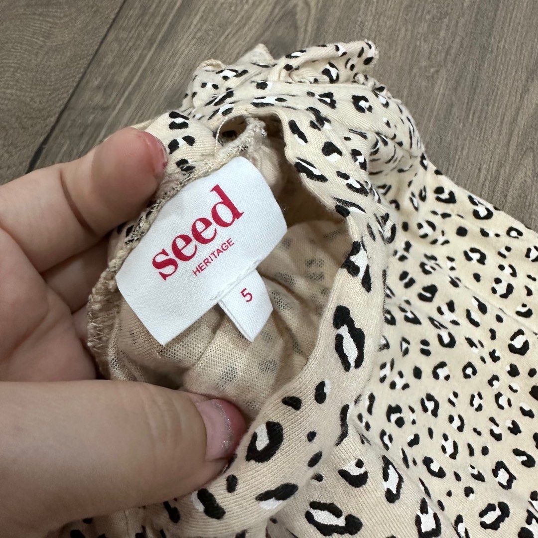 Seed Heritage Leopard Print Top, Babies & Kids, Babies & Kids Fashion ...