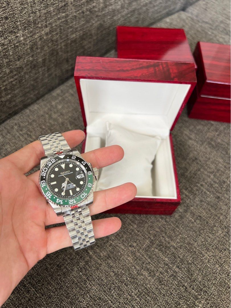 seiko mod rolex sprite, Men's Fashion, Watches & Accessories, Watches ...