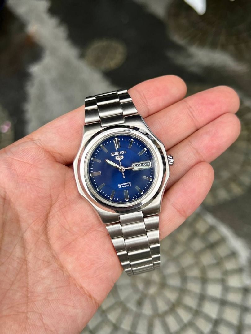 Seiko Seikonaut SNKK45 Blue All Original Complete, Men's Fashion ...