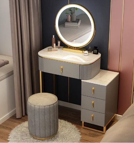 Side cabinets Dressing Table With Side Table Free Install, Furniture ...