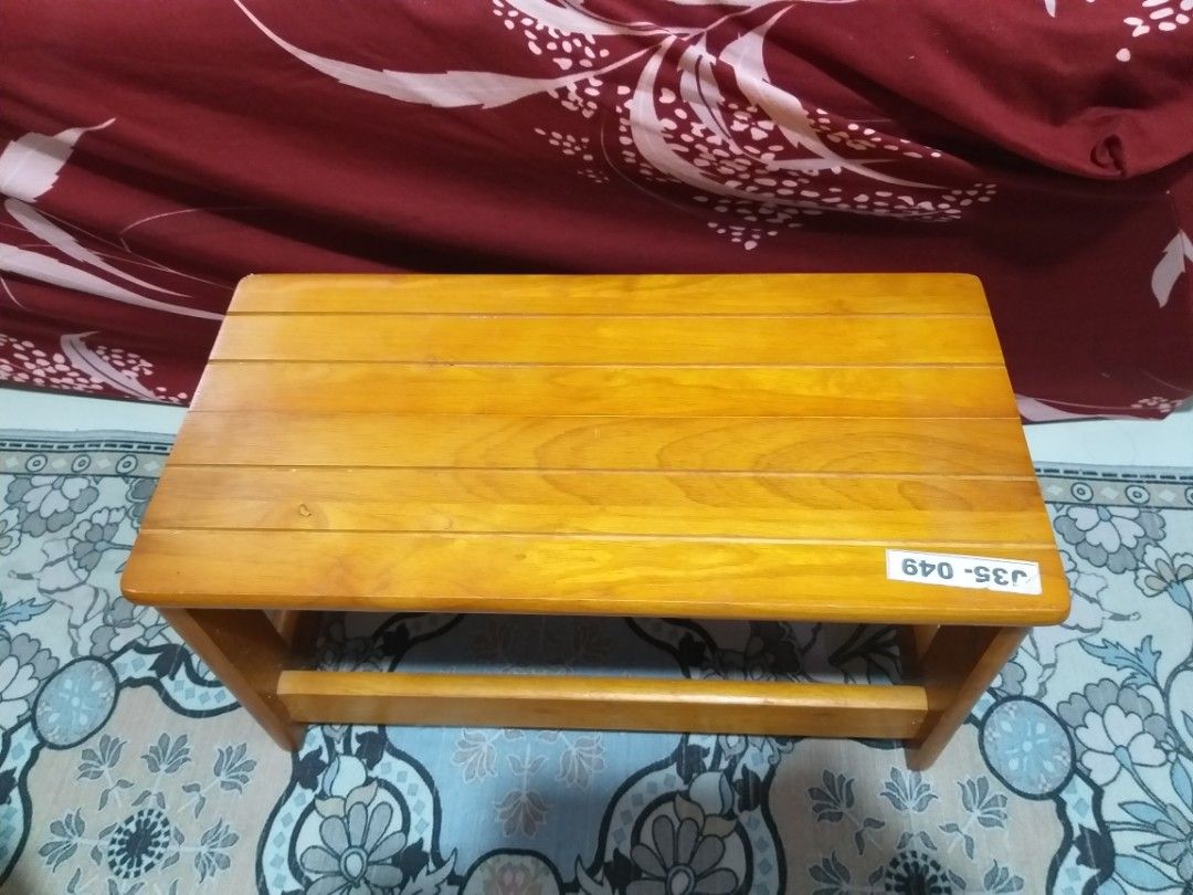 Solid Wood Low bench japan bangkito, Babies & Kids, Baby Nursery & Kids ...
