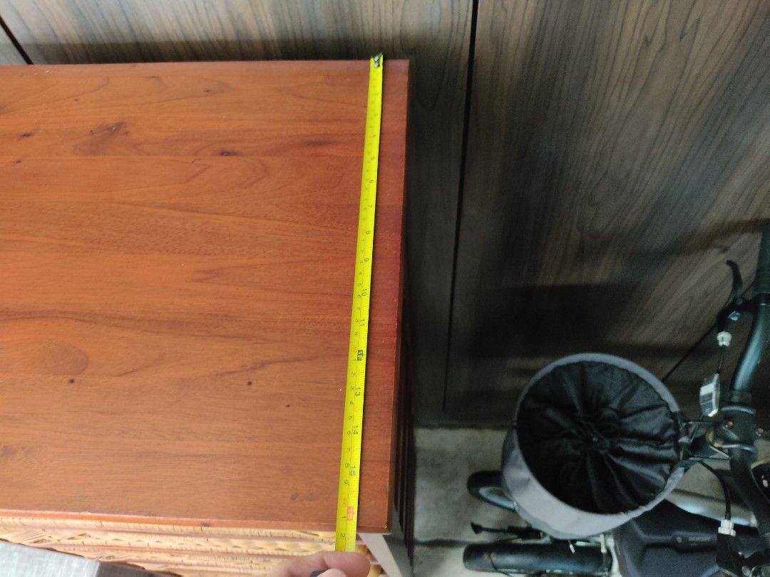 Solid wooden rack/cabinet with wicker /rattan drawers, Furniture & Home ...