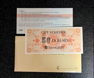 Takashimaya Vouchers $5000 No Expiry, Tickets & Vouchers, Vouchers on ...