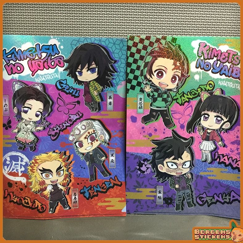 TAKE ALL 2piece BUNDLE - A4 Clear File - Kimetsu no Yaiba / Demon ...