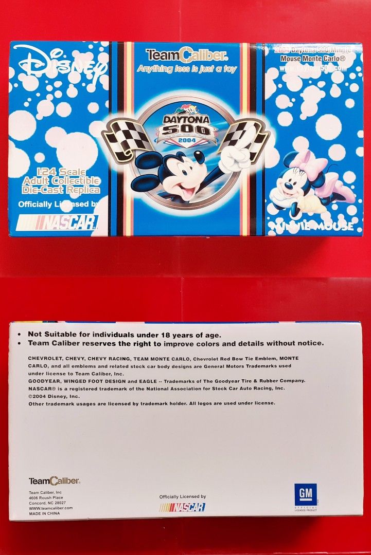Team Caliber X NASCAR : 2004 Daytona 500/Minnie Mouse Monte Carlo ...