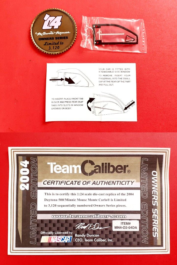 Team Caliber X NASCAR : 2004 Daytona 500/Minnie Mouse Monte Carlo ...