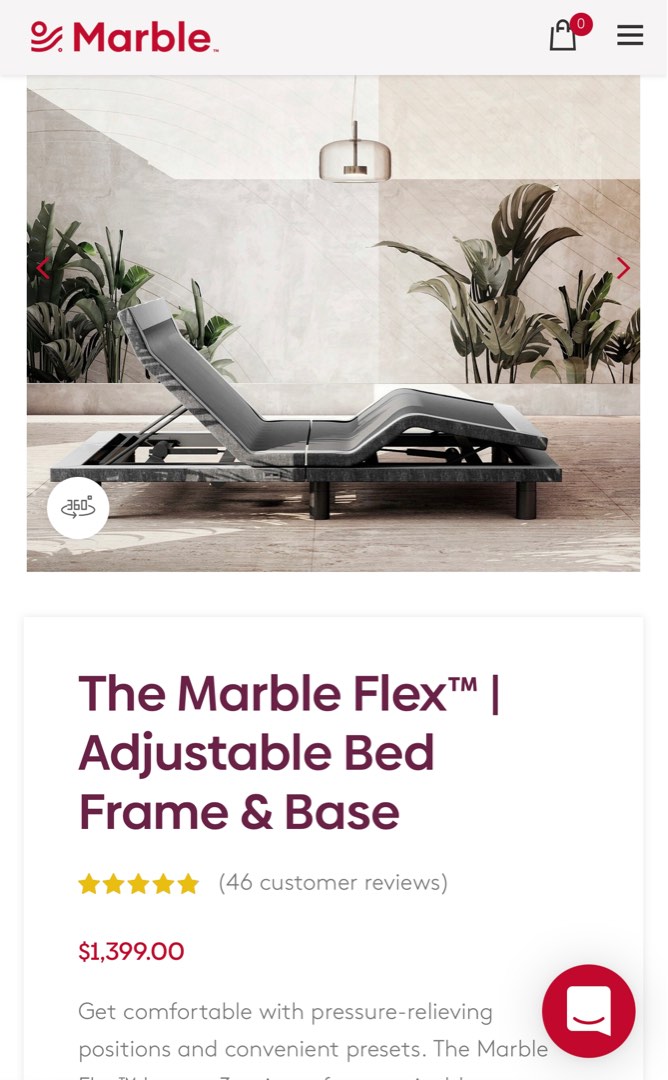 The Marble Flex Adjustable recliner Bed, Furniture & Home Living ...