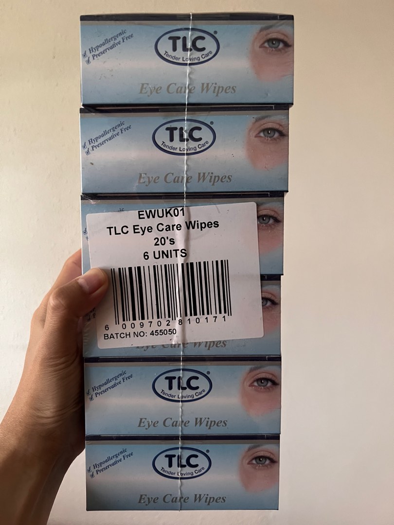 TLC Eye Care Wipes, Beauty & Personal Care, Vision Care on Carousell