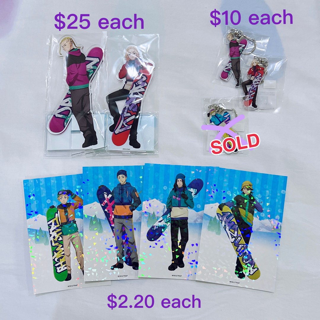 Tokyo Revengers x Princess Cafe merch - Mikey Sano Manjiro / Draken ...