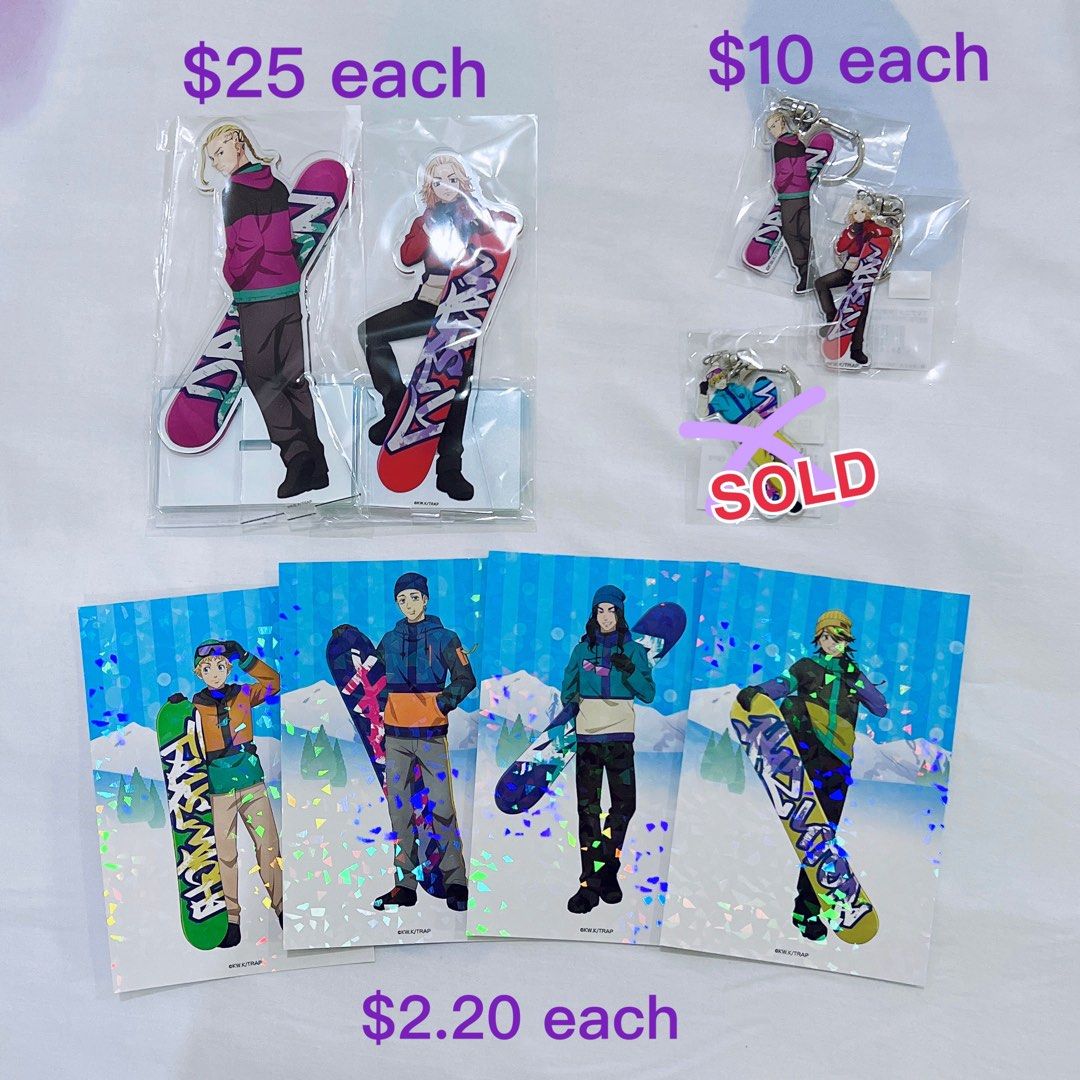 Tokyo Revengers x Princess Cafe merch - Mikey Sano Manjiro / Draken ...