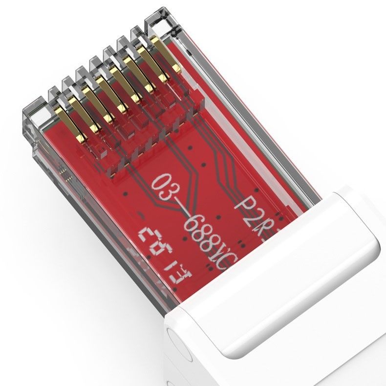 Tool Free RJ45 CAT6 Connector Ethernet Termination Plugs,23AWG to 26AWG ...