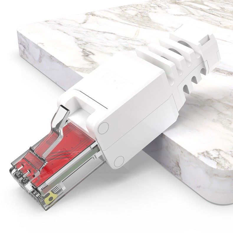 Tool Free RJ45 CAT6 Connector Ethernet Termination Plugs,23AWG to 26AWG ...