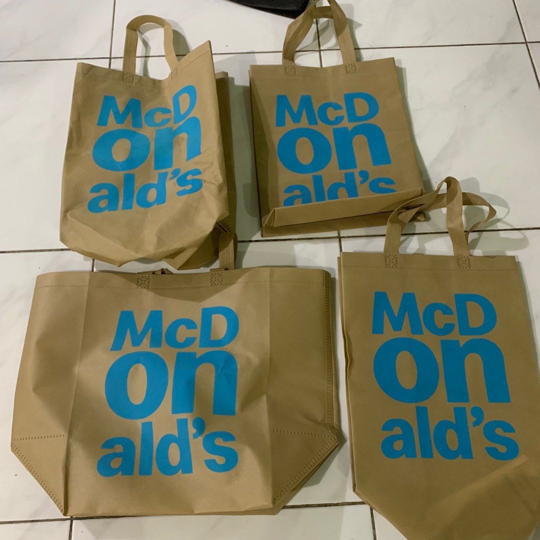 Tote bag mcd mcdonalds, Fesyen Pria, Tas & Dompet , Tas Selempang di ...