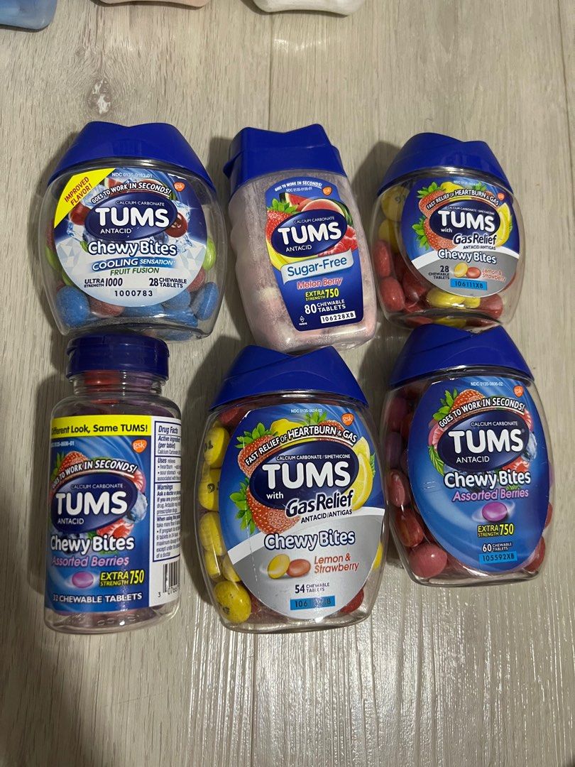 TUMS Assorted Fruit, 160 Tablets, Health & Nutrition, Health ...