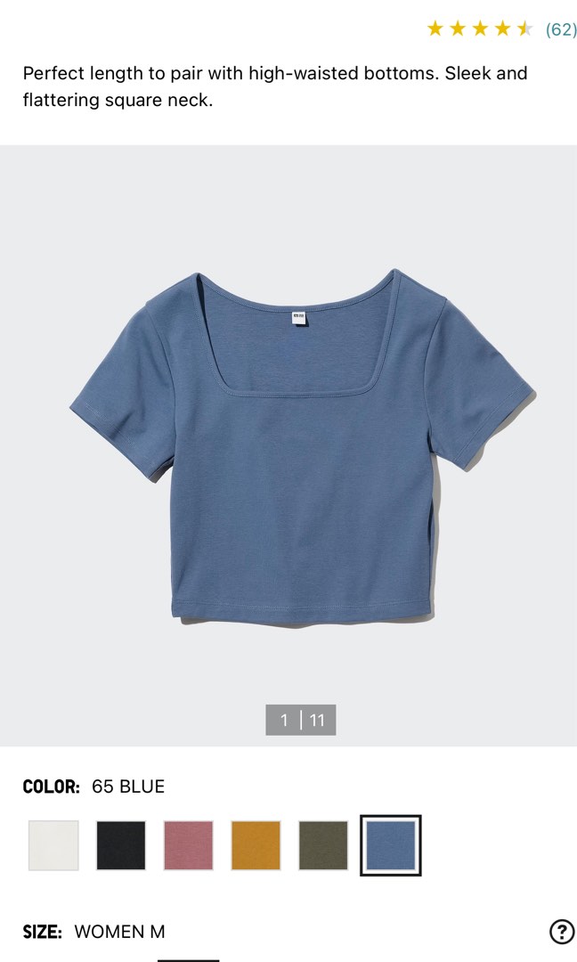 Uniqlo Crop top , Women's Fashion, Tops, Blouses on Carousell