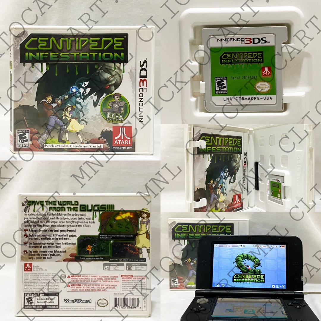 Used 3 Games: Centipede Infestation, Video Gaming, Video Games ...