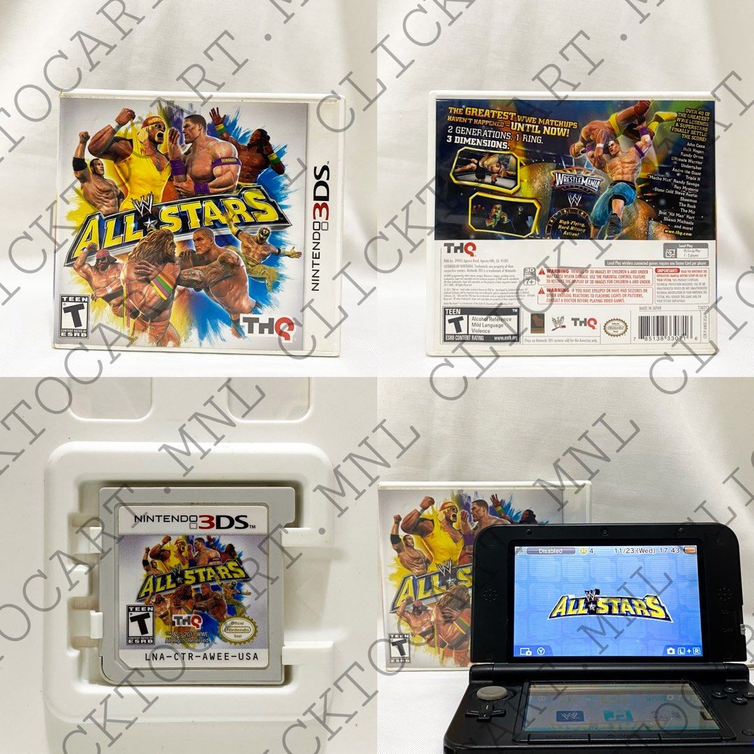 Used 3DS Game : WWE All stars, Video Gaming, Video Games, Nintendo on ...