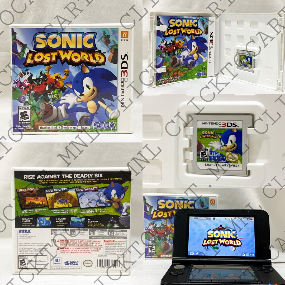 Used 3DS Game: Sonic Lost World, Video Gaming, Video Games, Nintendo on ...