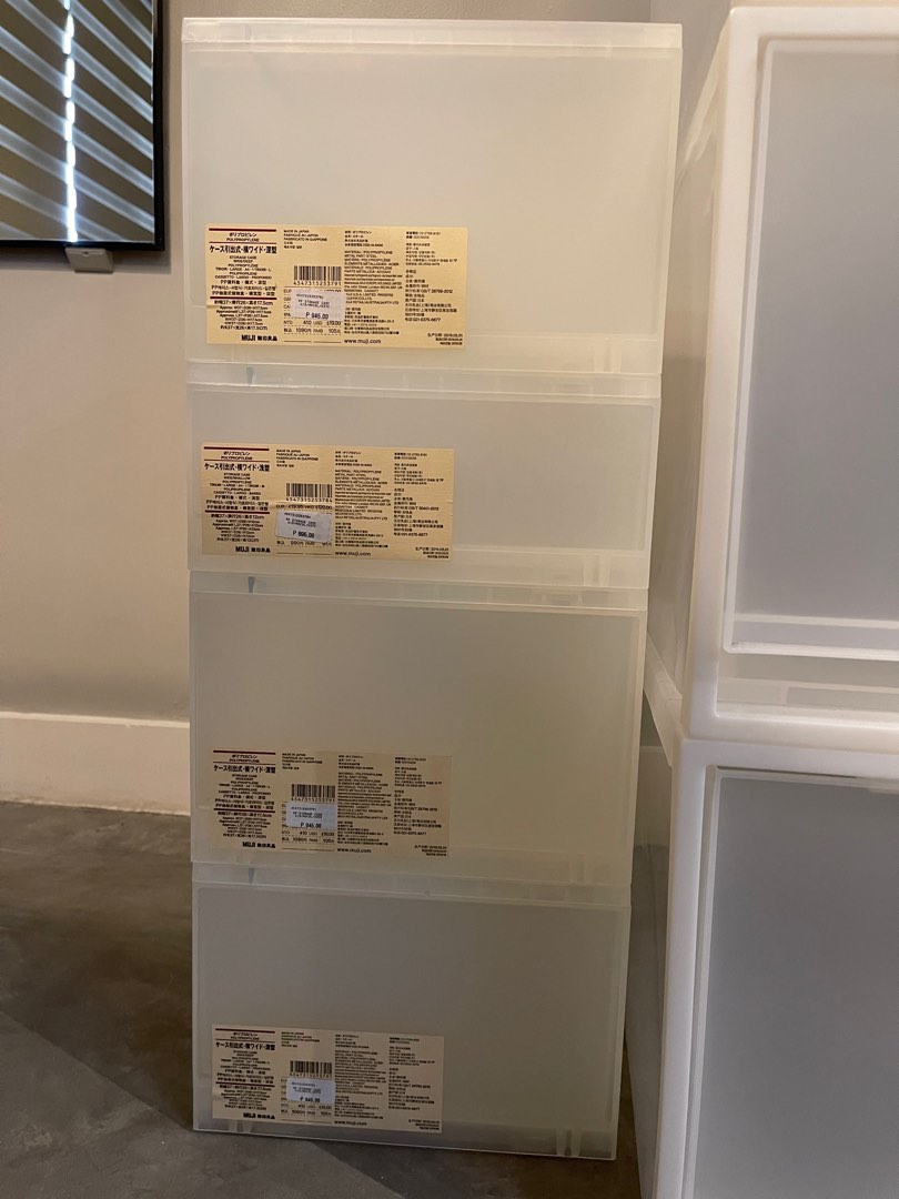 Used Muji storage boxes, Furniture & Home Living, Home Improvement ...