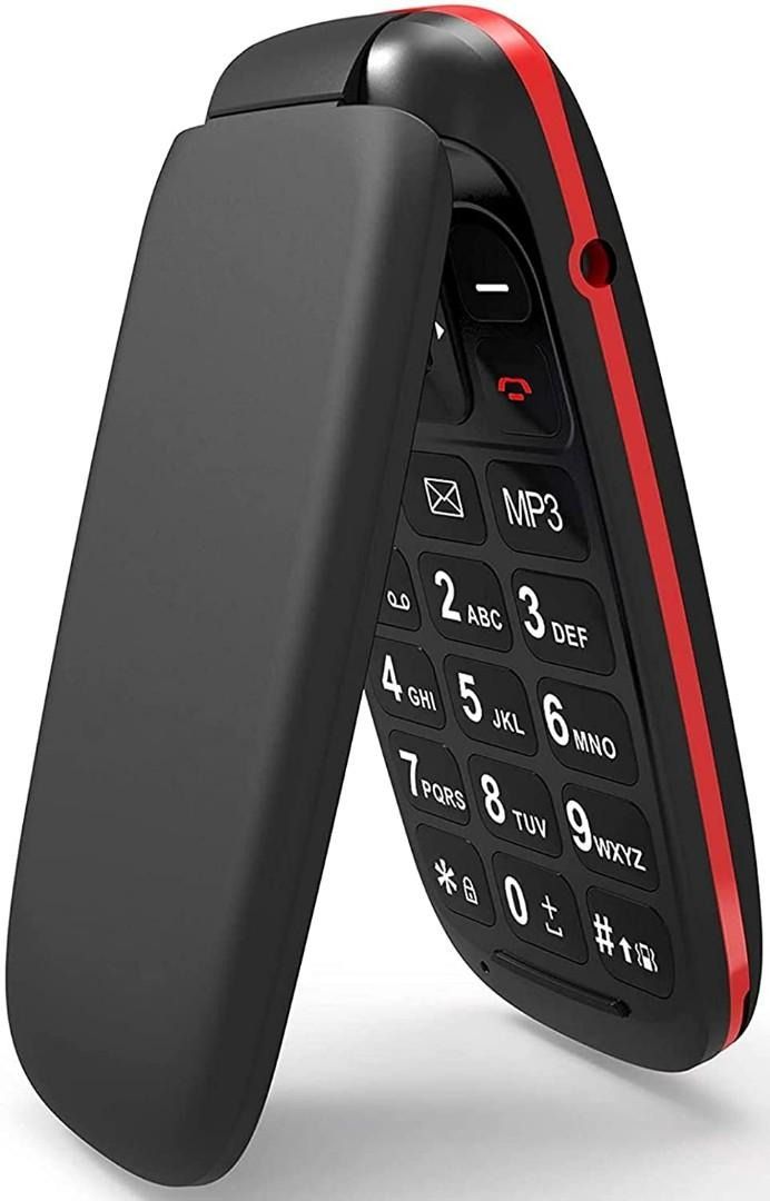 Ushining Flip Phone Unlocked 3G Mobile Phone Large Icon Cell Phone Easy ...