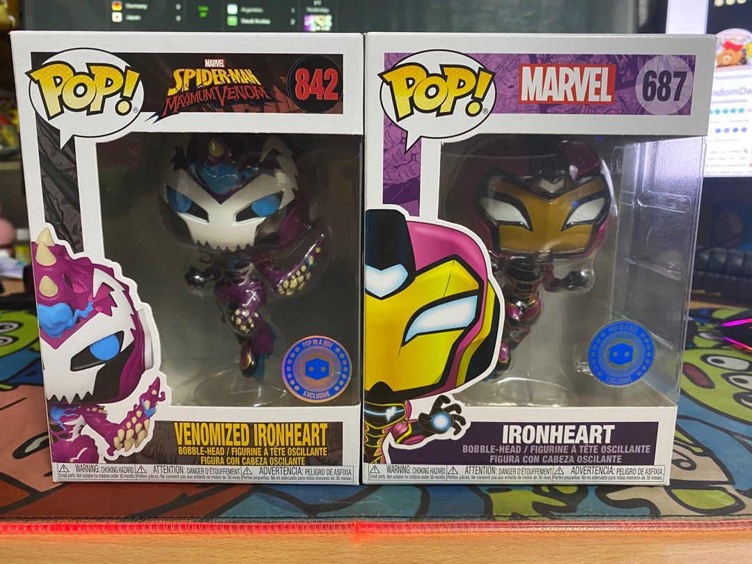 Venomized Ironheart Funko Pop - Marvel Studios Avengers, Hobbies & Toys ...