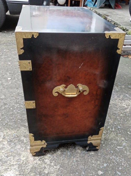 Vintage Chinese Tansu Small Chest with Doors and Embellished Drawers ...