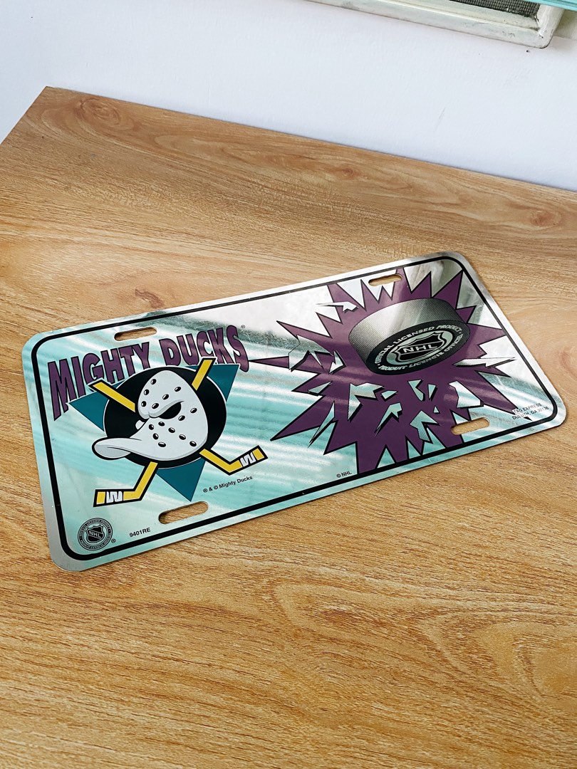 Vintage Mighty Ducks - NHL Tag Express License Plate, Hobbies & Toys ...