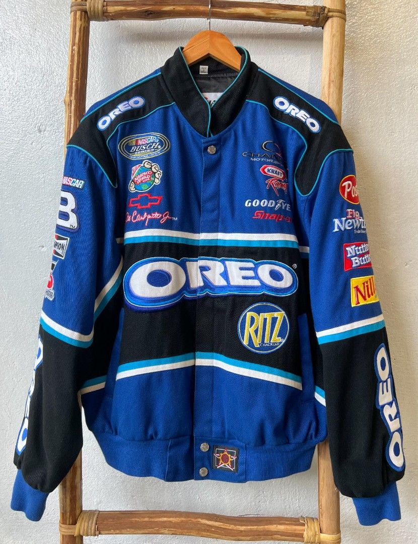 VINTAGE OREO RACING JACKET, Men's Fashion, Coats, Jackets and Outerwear ...
