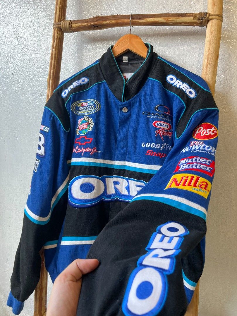 VINTAGE OREO RACING JACKET, Men's Fashion, Coats, Jackets and Outerwear ...