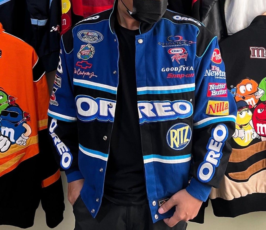 VINTAGE OREO RACING JACKET, Men's Fashion, Coats, Jackets and Outerwear ...