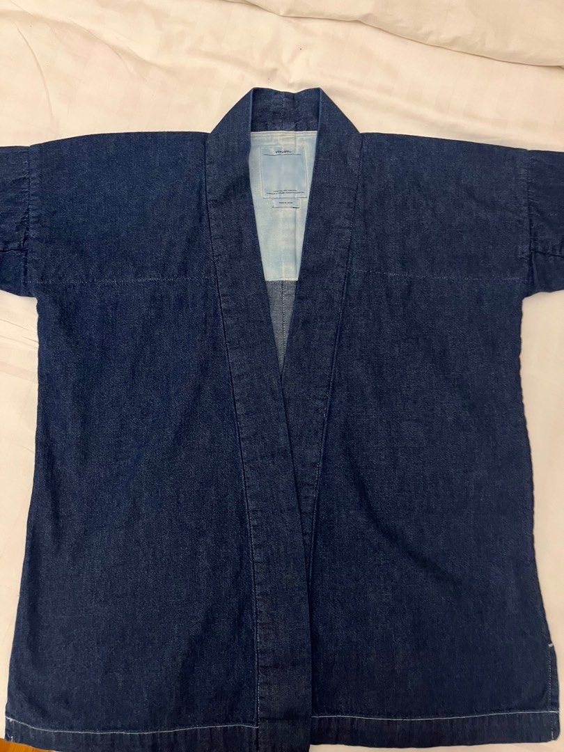 Visvim Noragi Blue Indigo Size 2, Men's Fashion, Tops & Sets, Formal ...
