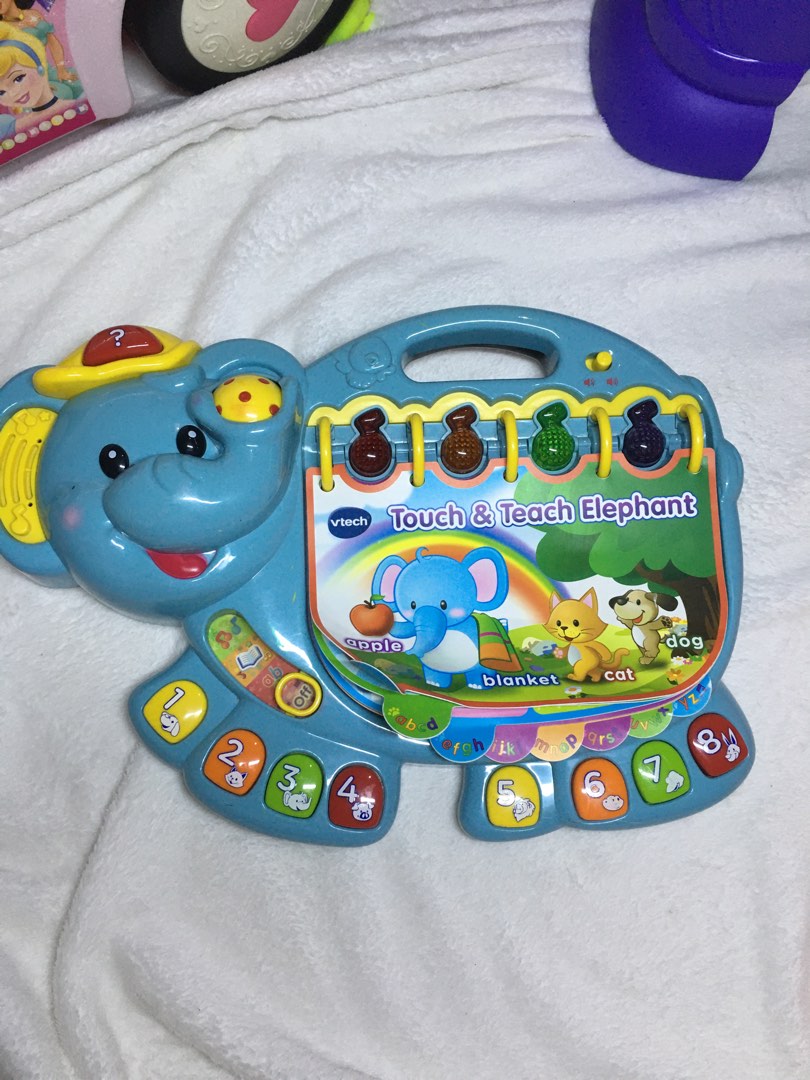 Vtech Teach and touch elephant educational toys, Babies & Kids, Infant ...