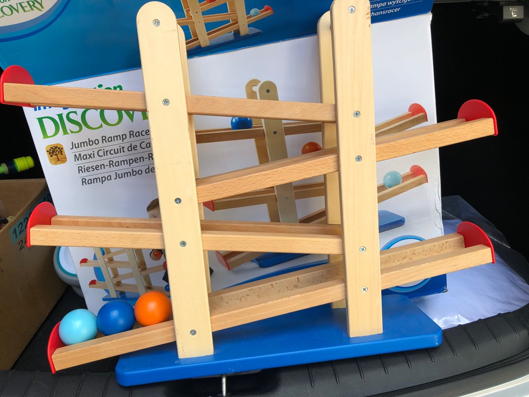 Wooden Jumbo Ramp Race, Babies & Kids, Infant Playtime on Carousell