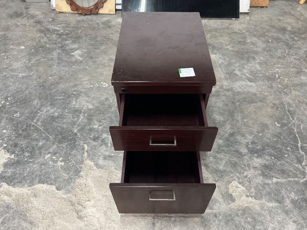 Wooden Side Drawer with Wheels / Laci Sisi Kayu dengan Roda, Furniture ...
