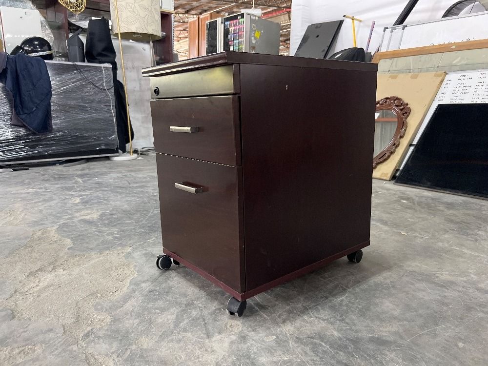 Wooden Side Drawer with Wheels / Laci Sisi Kayu dengan Roda, Furniture ...