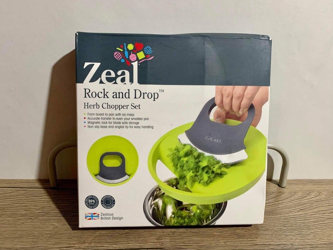 ZEAL rock and Drop Herb Chopper Set, Furniture & Home Living ...