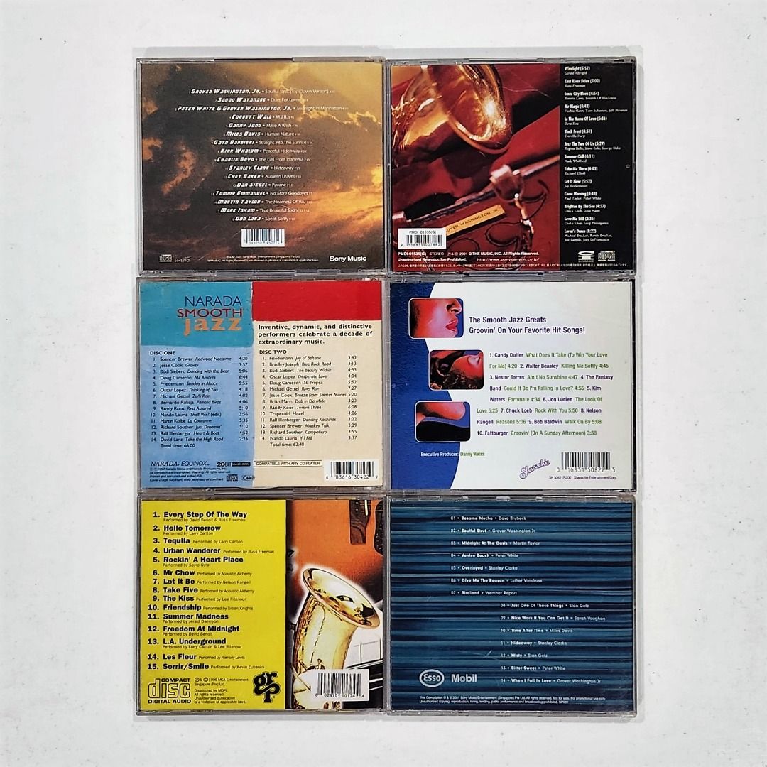 1 Lot Smooth Jazz CD Compilations, Hobbies & Toys, Music & Media, CDs ...
