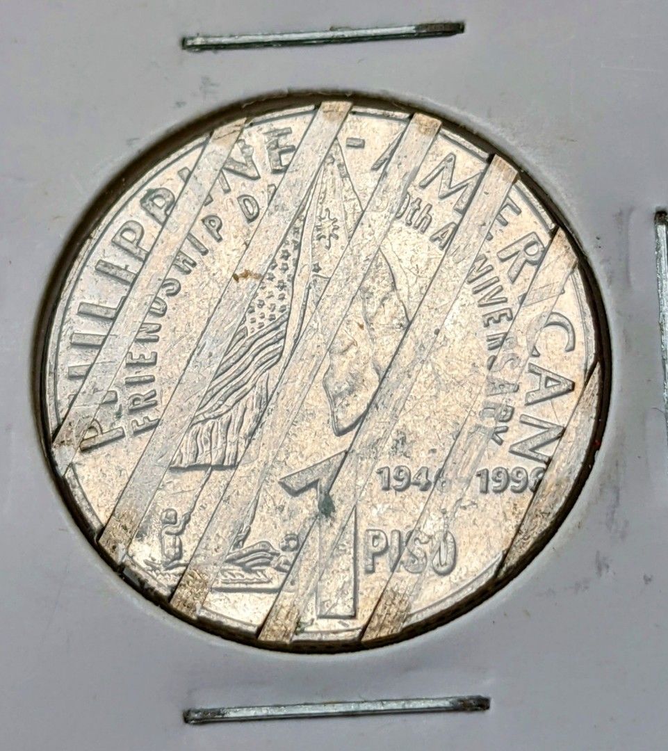 1 Peso Philippine American Friendship Day Error Coin, Hobbies & Toys ...