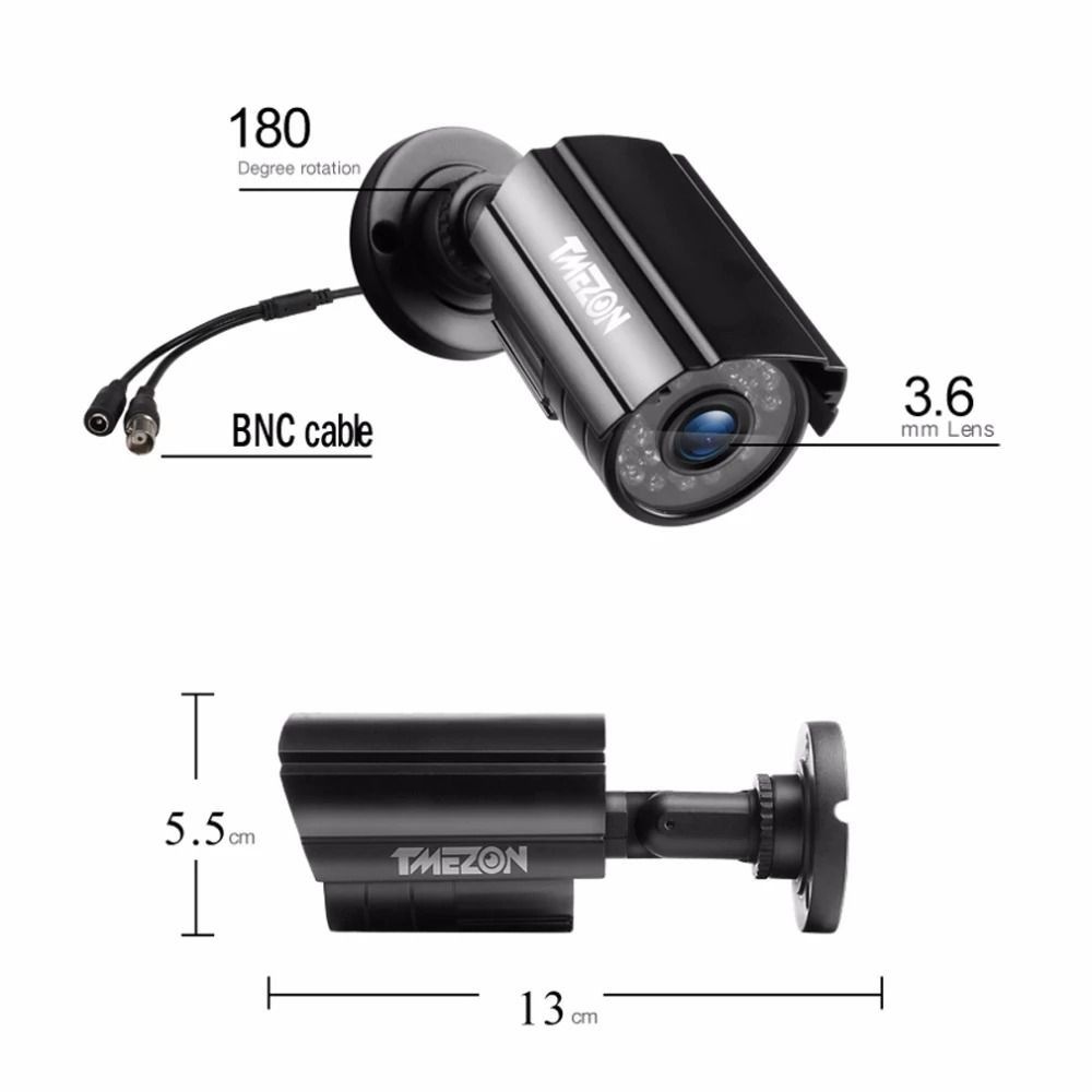 [2943] TMEZON MODEL:DET-ACC2M HD BULLET SECURITY CCTV SURVEILLANCE ...