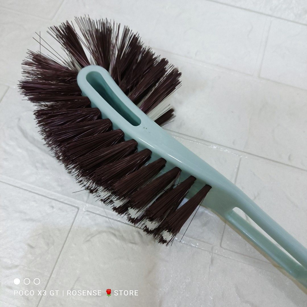 53cm Long handle 2 ways head Toilet Brush Berus tandas panjang double ...