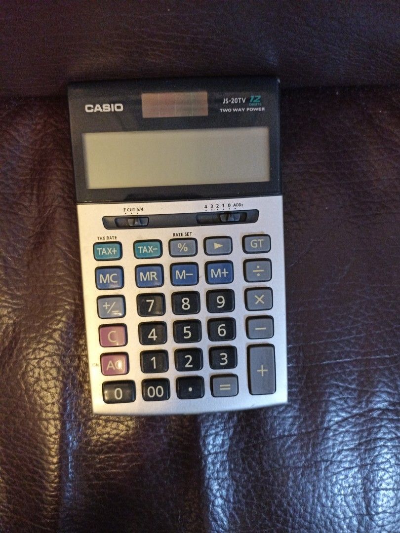 80年代太陽能計算機 CASIO JS-20TV, 興趣及遊戲, 收藏品及紀念品, 古董收藏 - Carousell