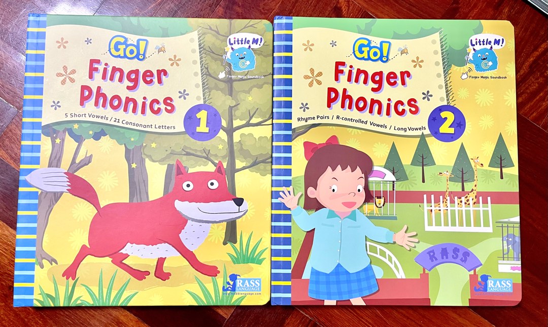 手指點讀書- GO! Finger Phonics level 1&2, 興趣及遊戲, 書本 & 文具, 小朋友書 - Carousell