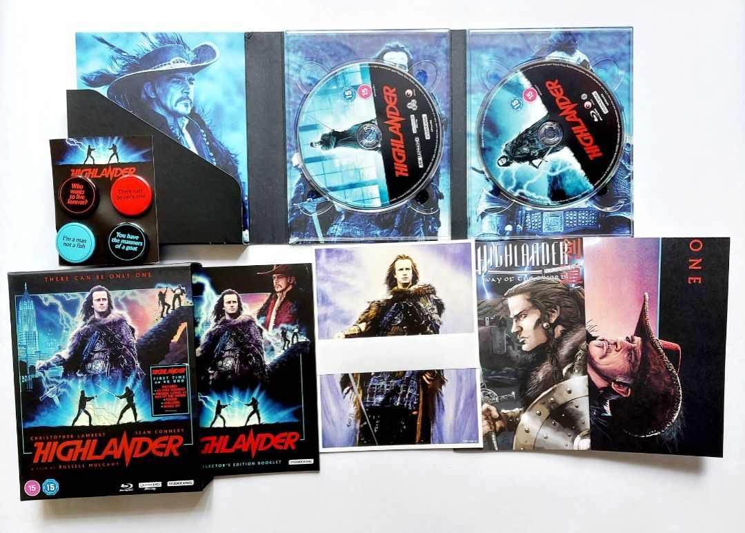 挑戰者 Highlander 美版 4K UHD + Blu-ray Collector’s Edition, 興趣及遊戲, 音樂樂器 ...