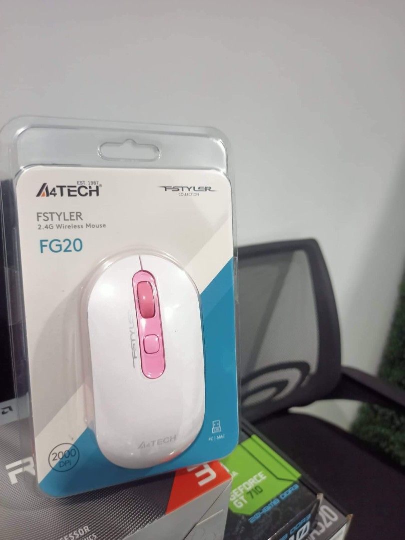 A4Tech FStyler G20 Wireless Mouse Sakura, Computers & Tech, Parts ...