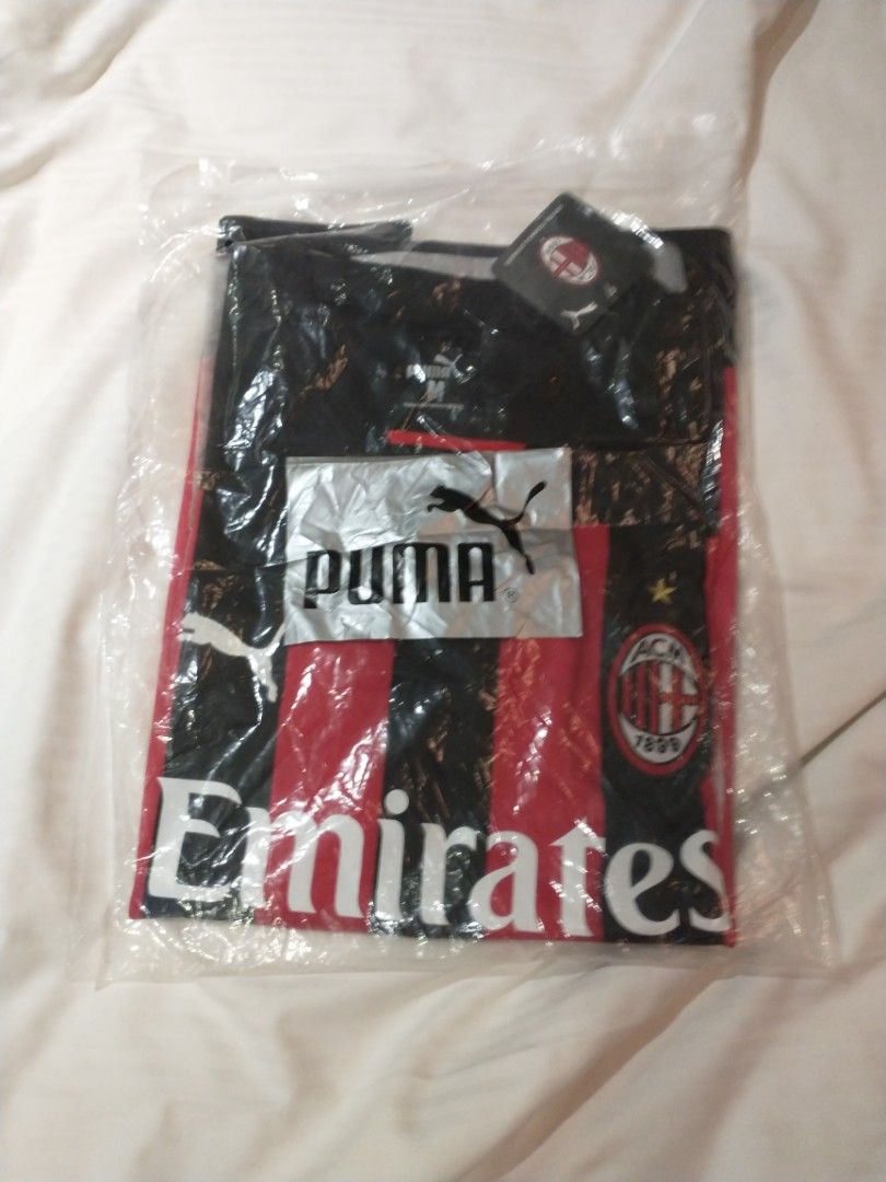 PUMA ACM AC Milan FC Football Soccer Jersey Size ASIA M Emirates Wefox ...
