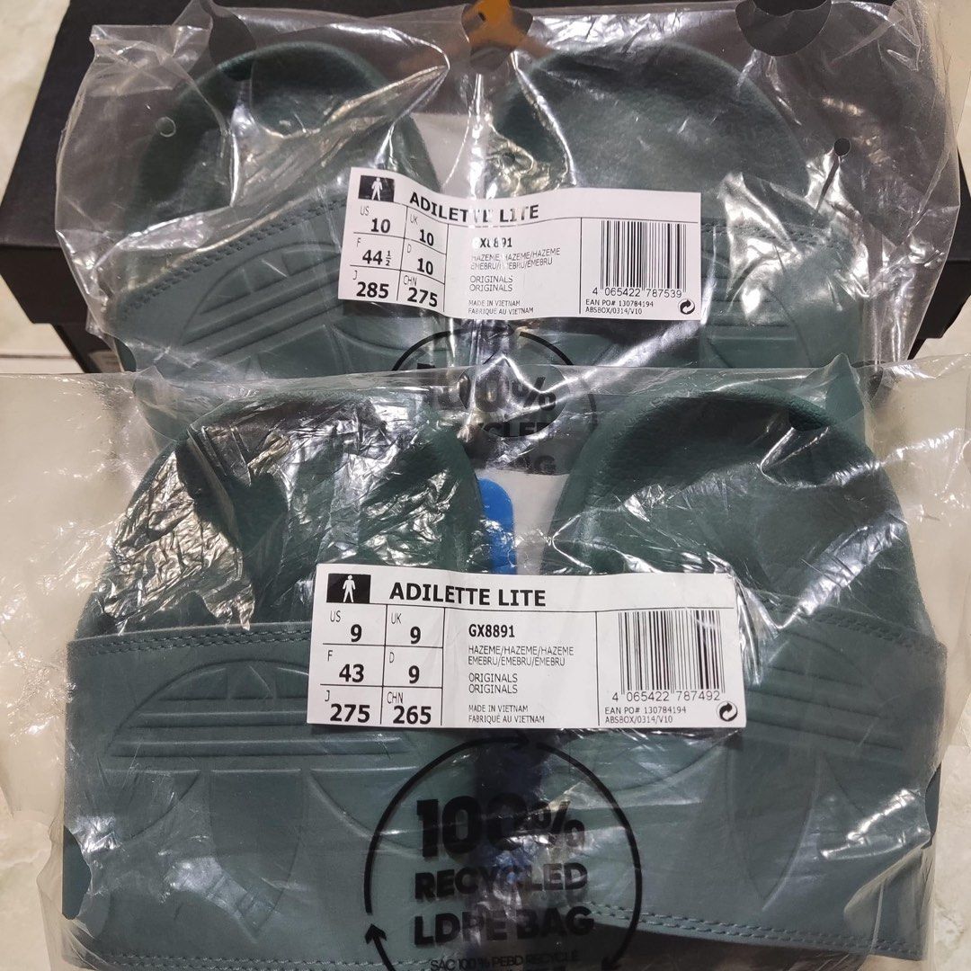 adidas originals Adilette Lite Sandal ‘Hazy Emerald’ GX8891, Men's ...