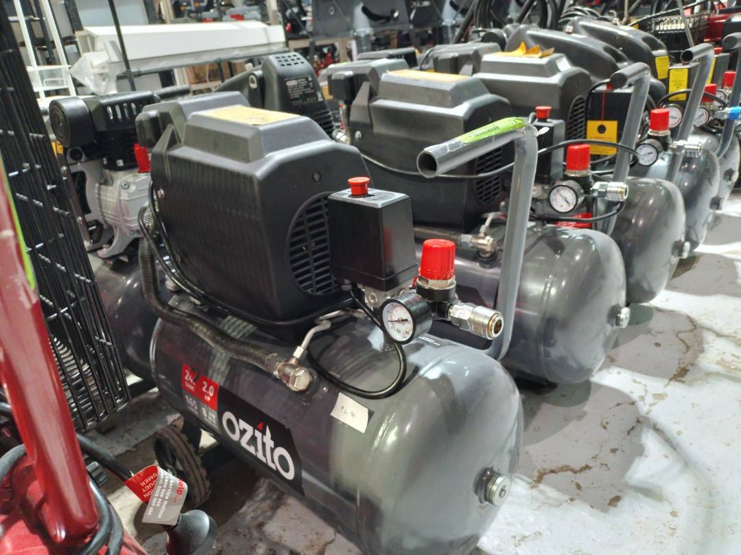 Air Compressor Ozito 24L 2.0HP Oiled, Commercial & Industrial ...