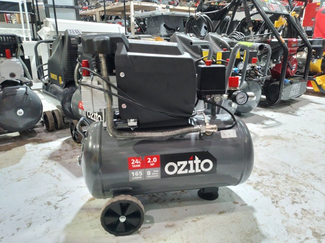 Air Compressor Ozito 24L 2.0HP Oiled, Commercial & Industrial ...