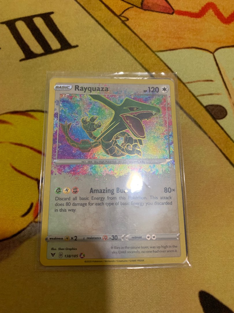 Amazing rare rayquaza, Hobbies & Toys, Toys & Games on Carousell