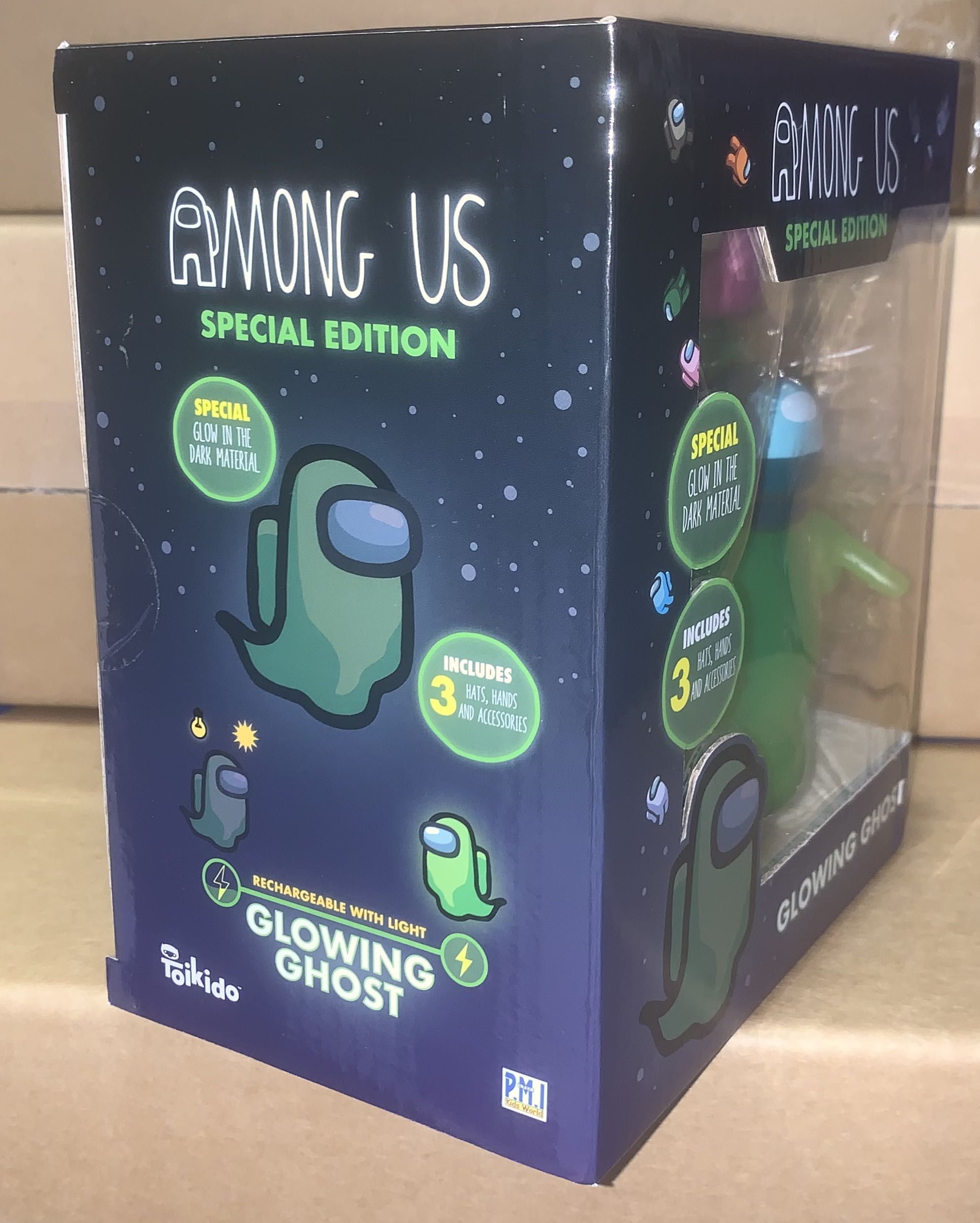 Among us 夜光 亡魂 ghost glow in the dark 太空狼人殺 狼人殺 glowing ghost, 興趣及遊戲 ...